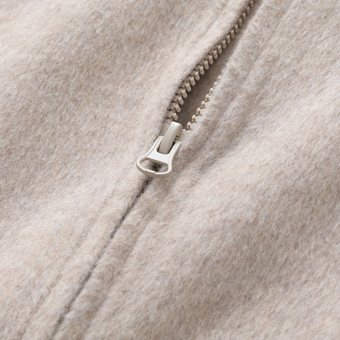 Beige Wool Jacket – YOSQI LONDON